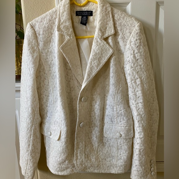 Dialogue | Jackets & Coats | Cream Lace Jacket | Poshmark